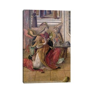 iCanvas "The Annunciation with St. Emidius, detail of the archangel Gabriel with the saint, 1486 ...